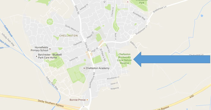 Location – Chellaston Nature Reserve